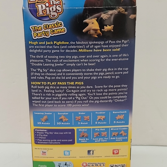 Games | New 214 Pass The Pigs Classic Party Game Now With New Pig Sty ...
